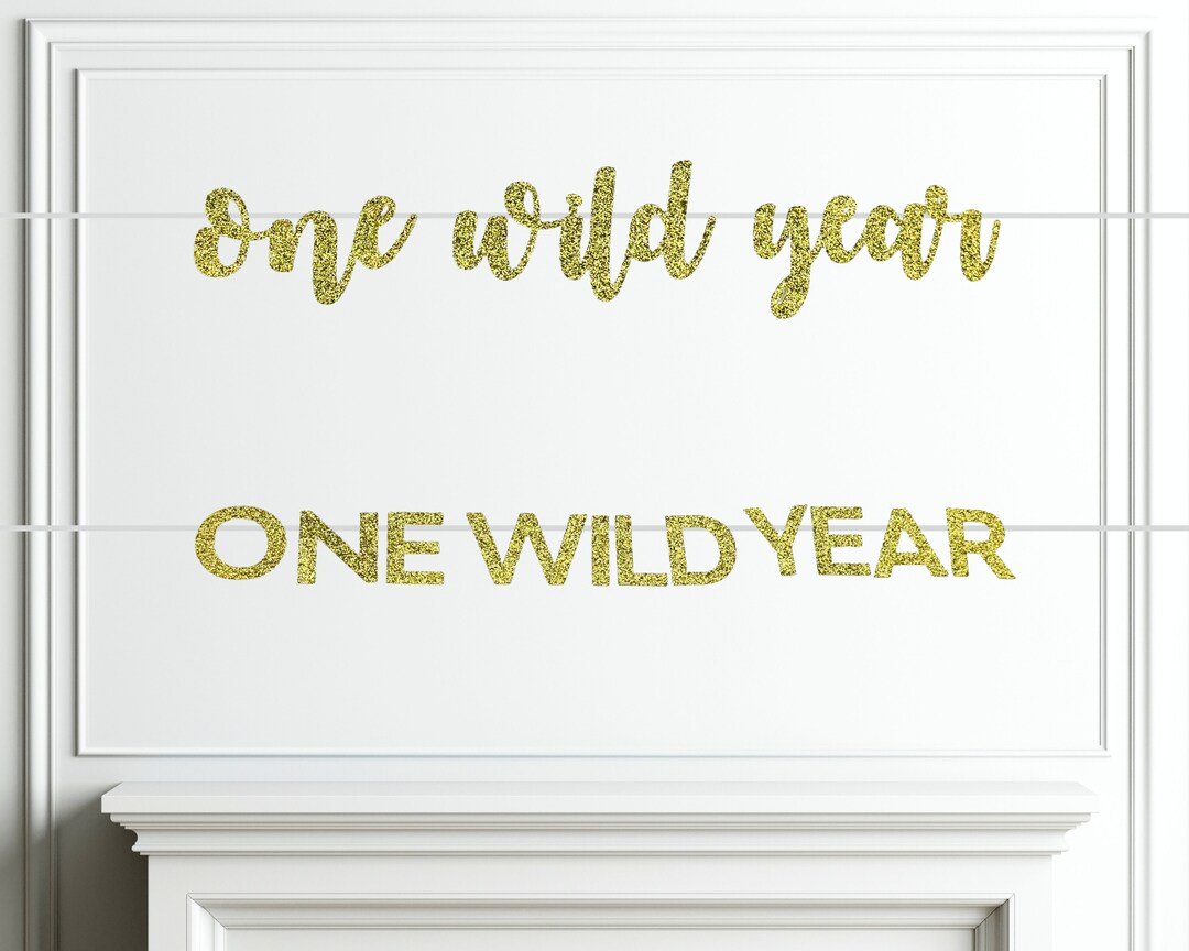 One Wild Year Banner/ Custom Wild One Party Decorations/ Safari 1st ...