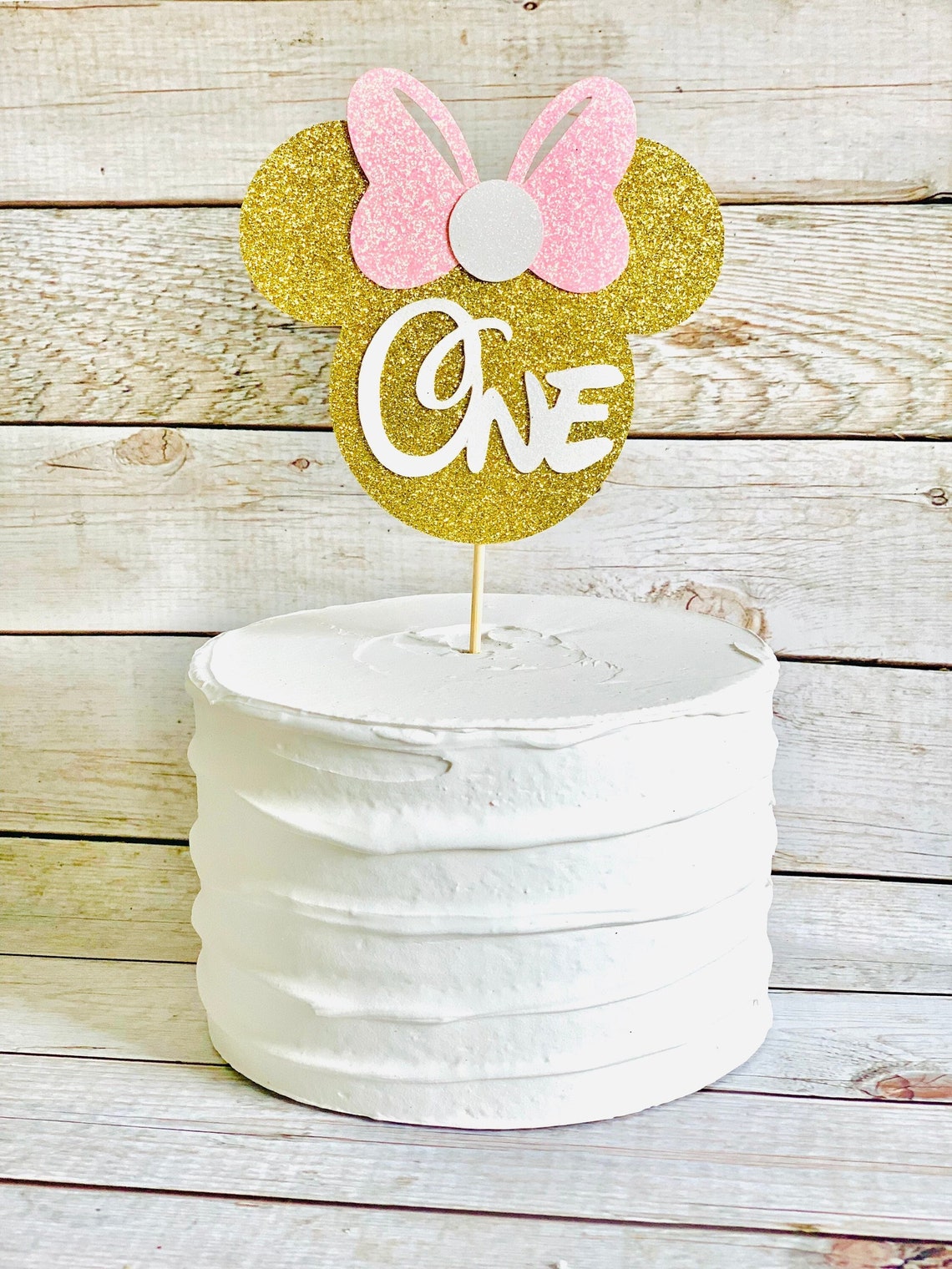 Minnie Cake Topper/ Minnie Mouse 1st Birthday Cake Topper/ | Etsy