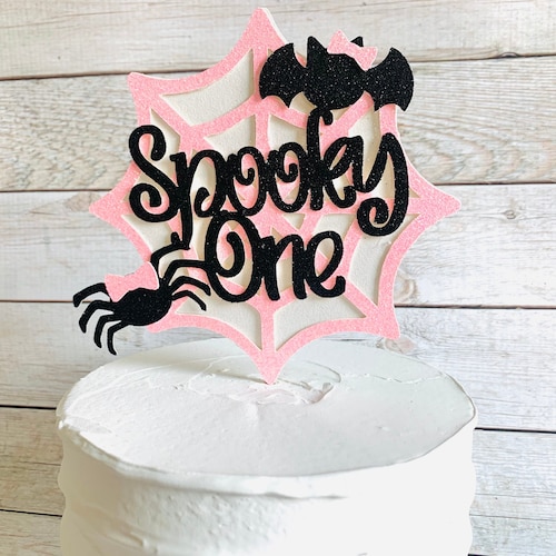 Spooky One Birthday Halloween First Birthday Cake Topper - Etsy