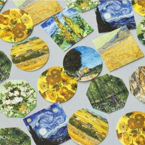 45 Van Gogh Stickers Oil Painting Stickers Art Stickers - Etsy