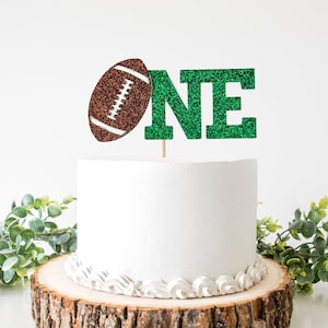 Football One Cake Topper, 1st Down Football Party, Football Smash Cake ...