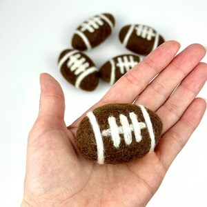 Felt Football/ Wool Felted Sport Shapes/ DIY Garland/ Boy Nursery Decor ...