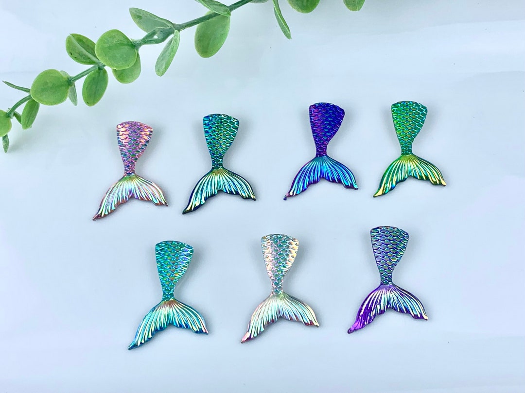 Mermaid Tail Magnet Set/ Mermaid Magnets/ Fish Scale Earrings/ - Etsy