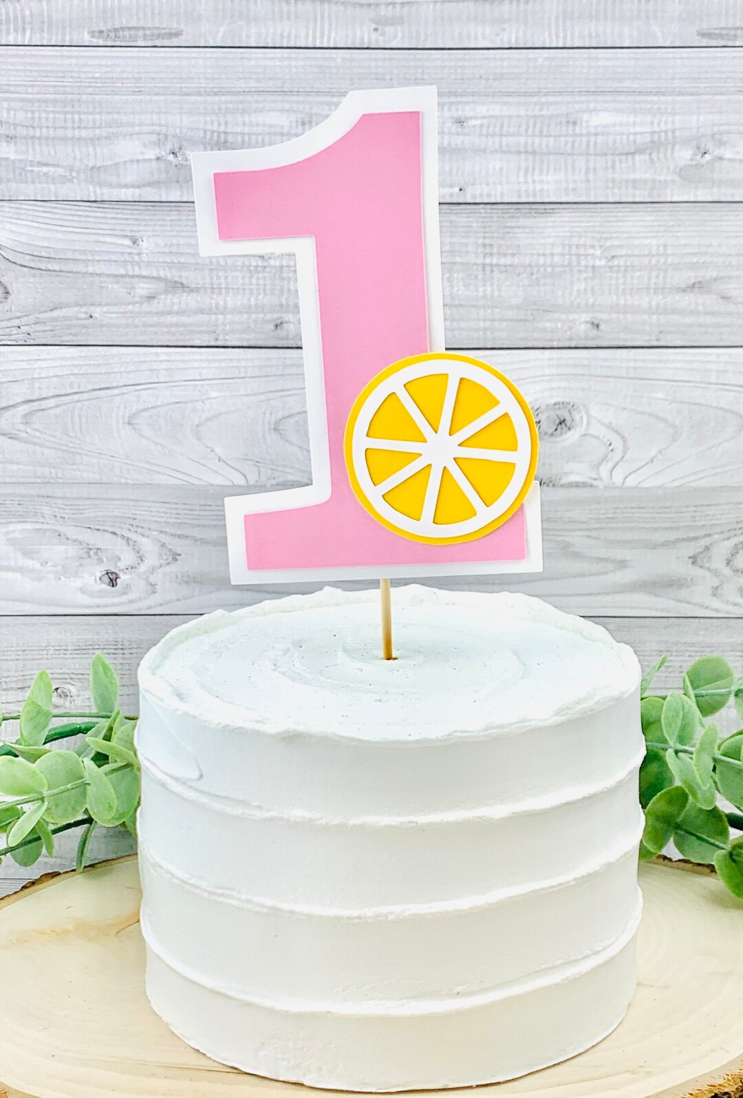 Lemon One Cake Topper/ Pink Lemonade/one in A Lemon Birthday/lemonade ...