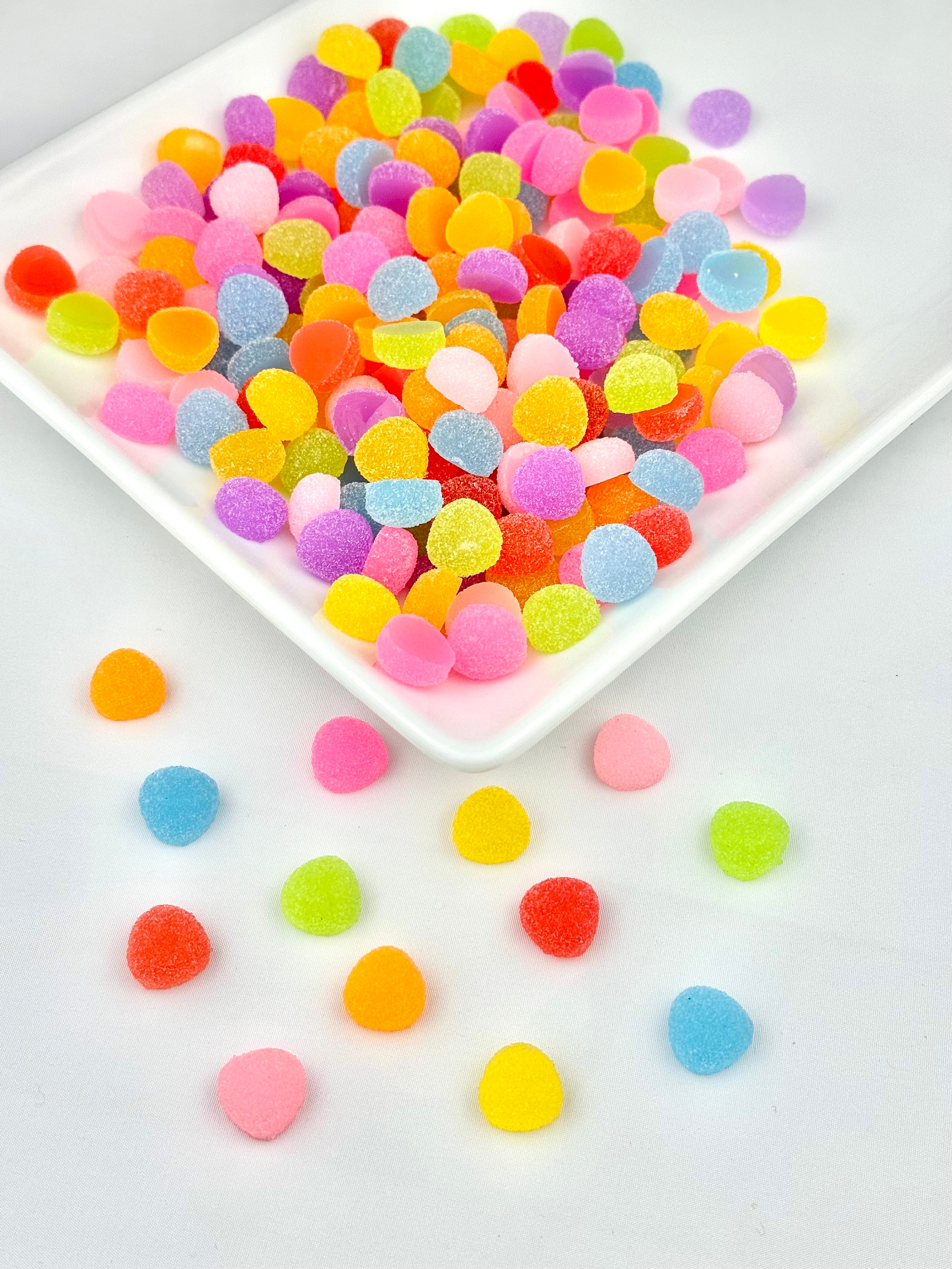 8 Sugar Gumdrop Candies/ Faux Resin Gumdrops/ Christmas Supplies ...
