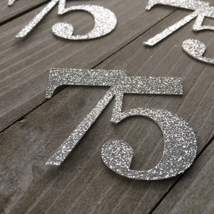 75th Birthday Confetti/ 75 Confetti/ Number Confetti/ 75th Party Decor ...