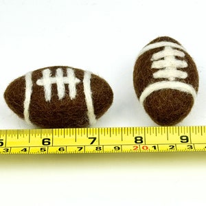Felt Football/ Wool Felted Sport Shapes/ DIY Garland/ Boy Nursery Decor ...