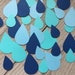 100 Raindrop Confetti, Raindrops, Baby Shower Decor, 1"-1.5" - Etsy
