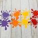 20 Paint Splat Confetti, Art Party Decor, Art Paint Splatter, Art ...
