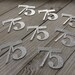 75th Birthday Confetti/ 75 Confetti/ Number Confetti/ 75th Party Decor ...