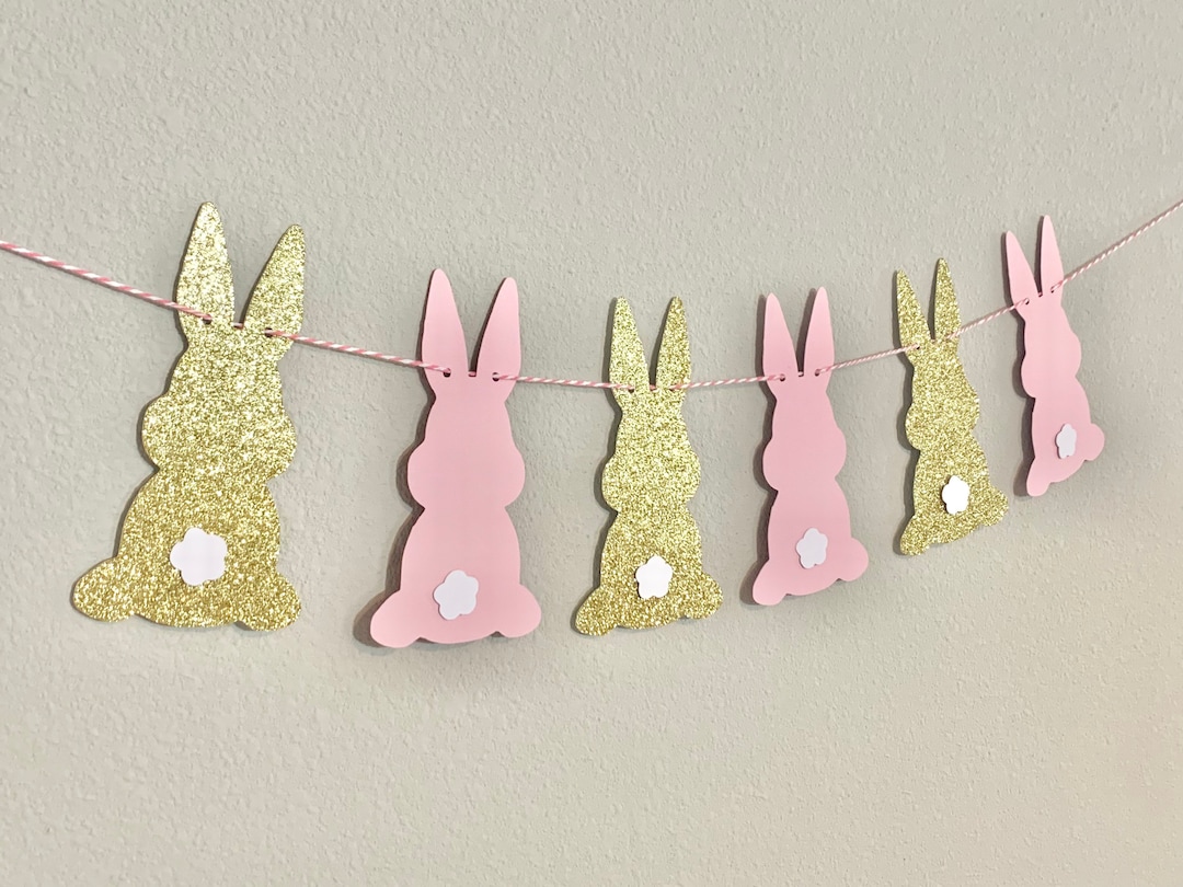 Bunny Banner/ Bunny Garland/ Rabbit Party Banner/ Some Bunny is One ...