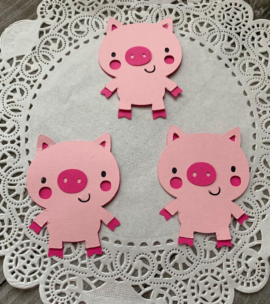 Pig Cutouts Pig Diecuts Farm Animal Cutouts Farm Animal - Etsy