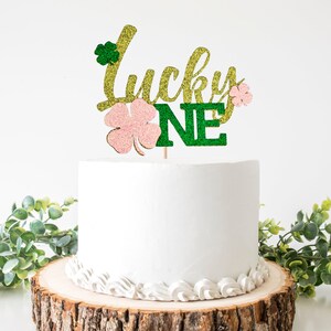 Lucky One Cake Topper/ St. Patrick's Day 1st Birthday Party Decor/ Two ...