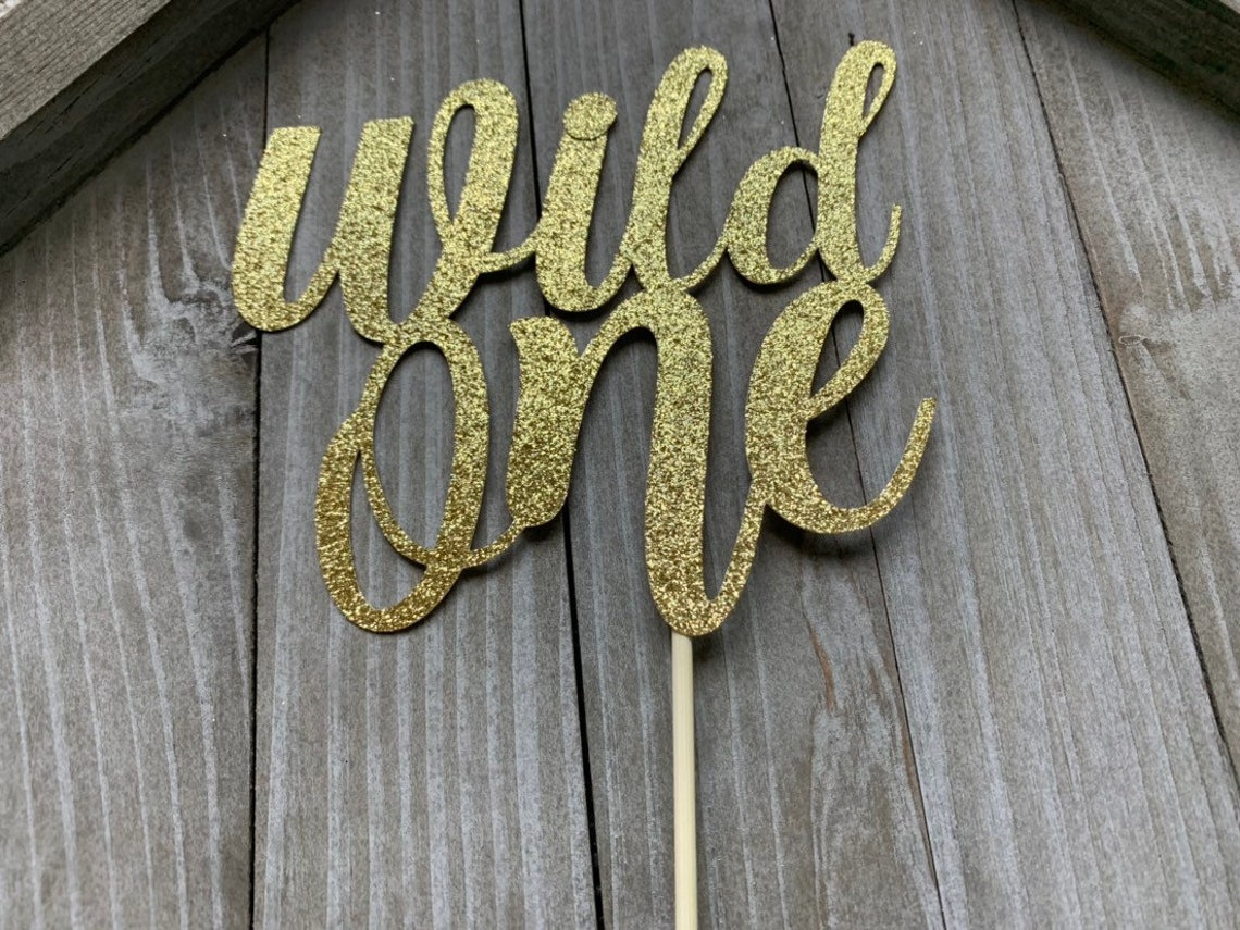 Wild One Centerpiece/cake Topper/first Birthday Decorations/ - Etsy
