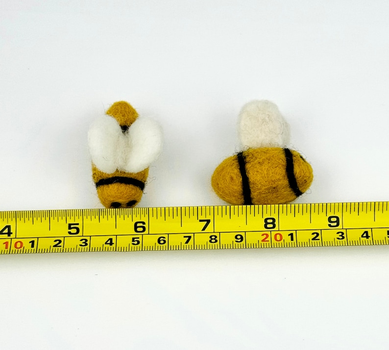 Felt Bee/ Wool Felted Bug Shapes/ DIY Garland/ Nursery Decor/ Honey Bee ...