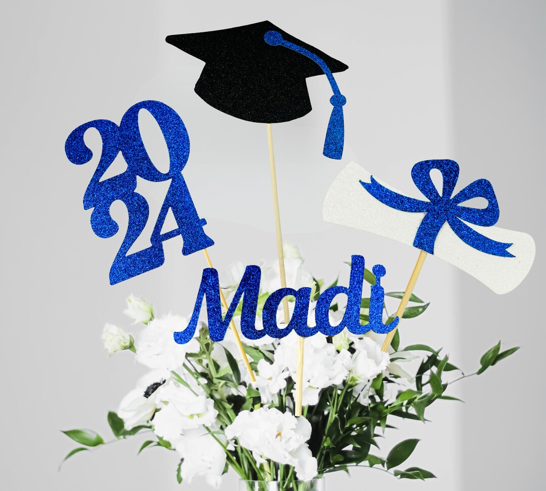 2024 Graduation Centerpieces/ Class of 2024/ Custom Name Party Decor ...