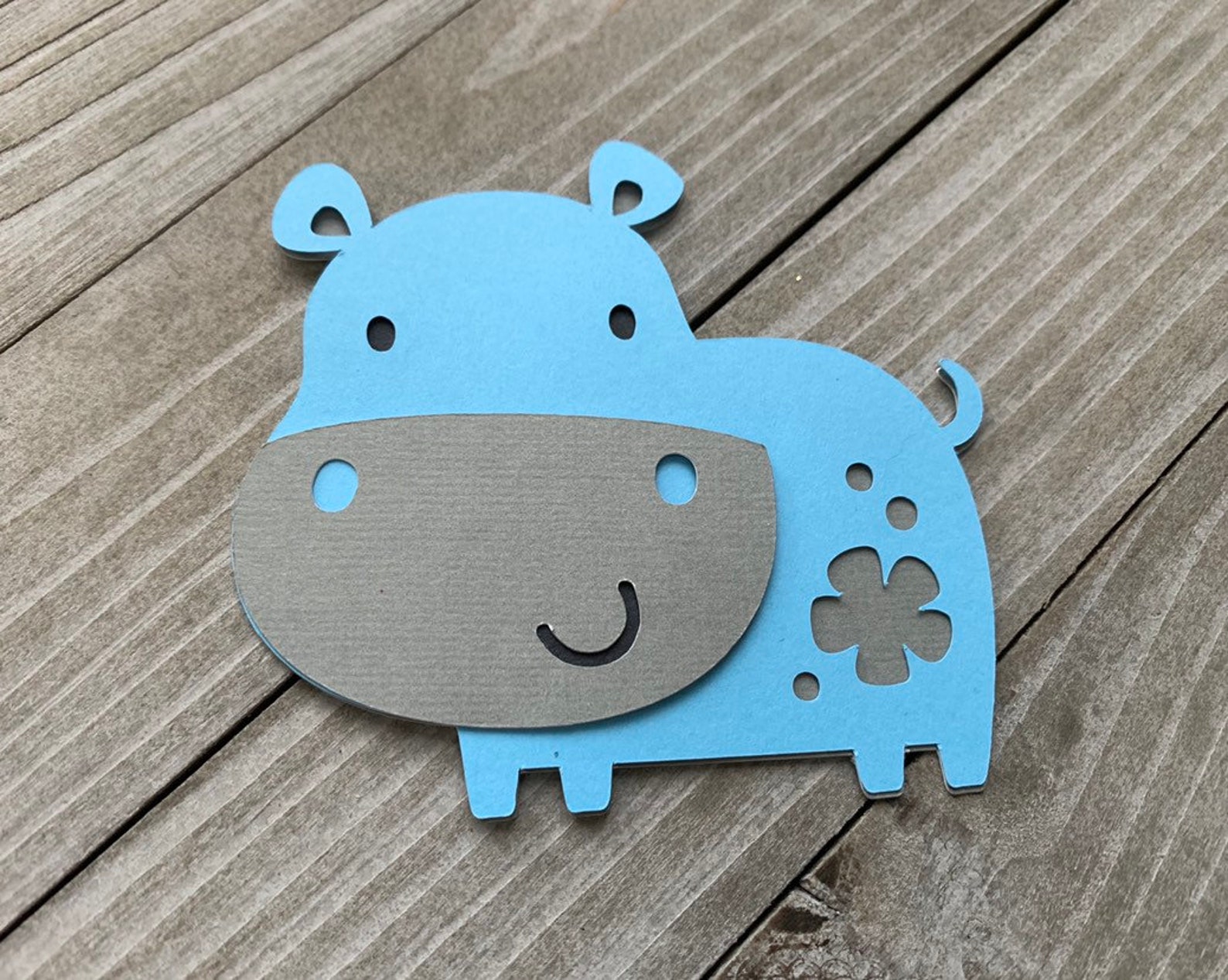 Hippo Cutouts Hippo Diecuts Safari Animal Cutouts Jungle | Etsy