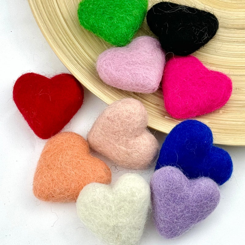 Wool Hearts - Etsy