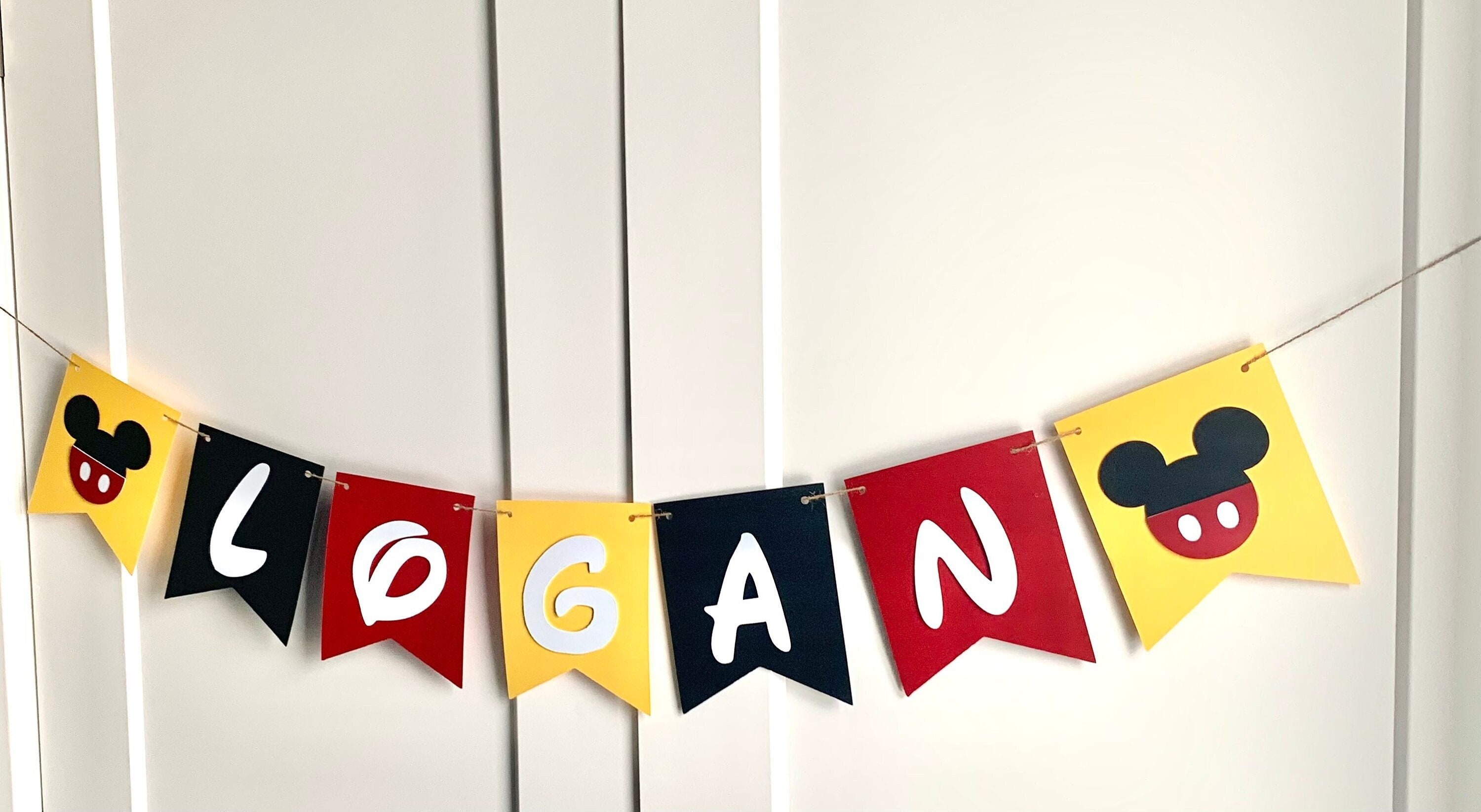Mickey Mouse Name Banner