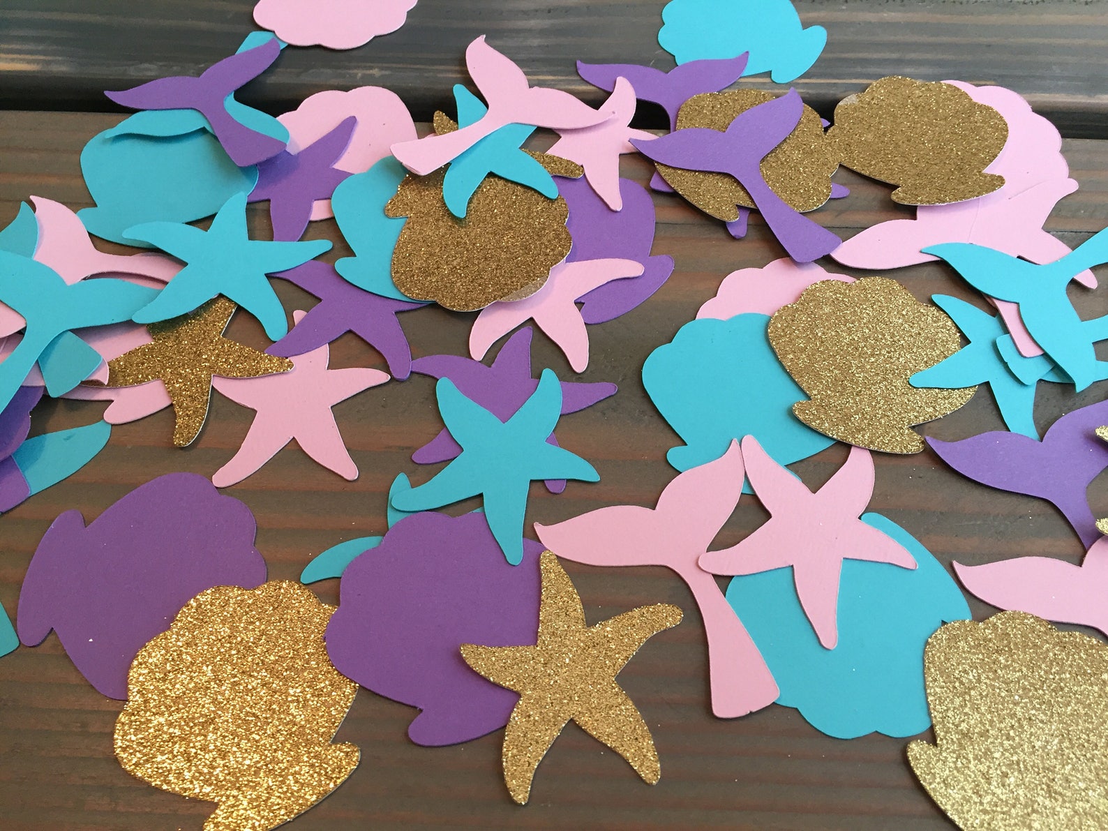 100 Mermaid Confetti Under the Sea Party Mermaid Birthday - Etsy