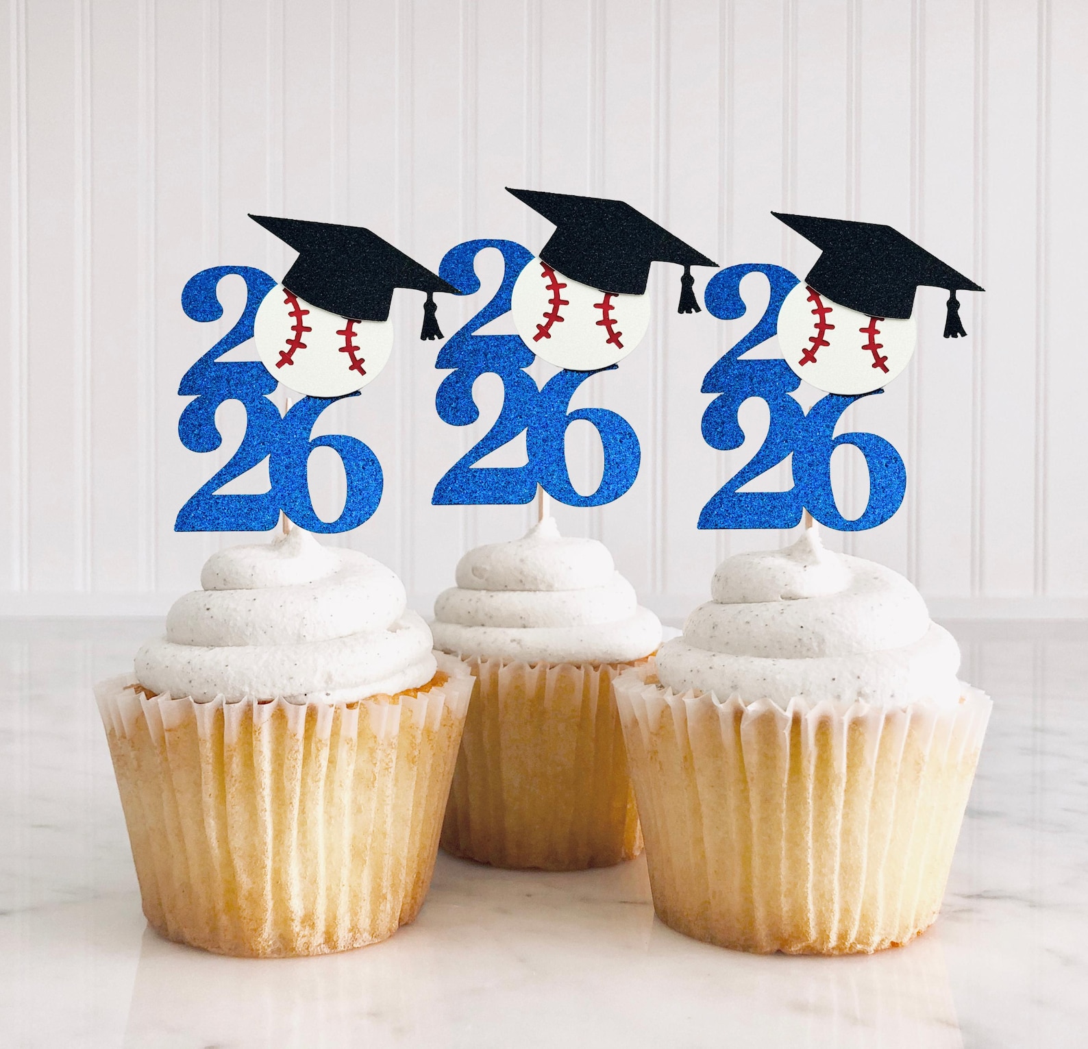 2026 Baseball Cupcake Toppers/ Baseball Team Party Decorations/ College ...