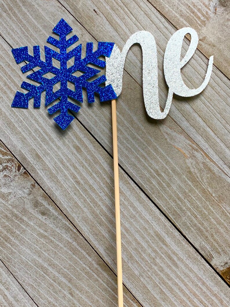 Snowflake ONE Cake Topper/ Snowflake Centerpiece/ Winter Onederland ...