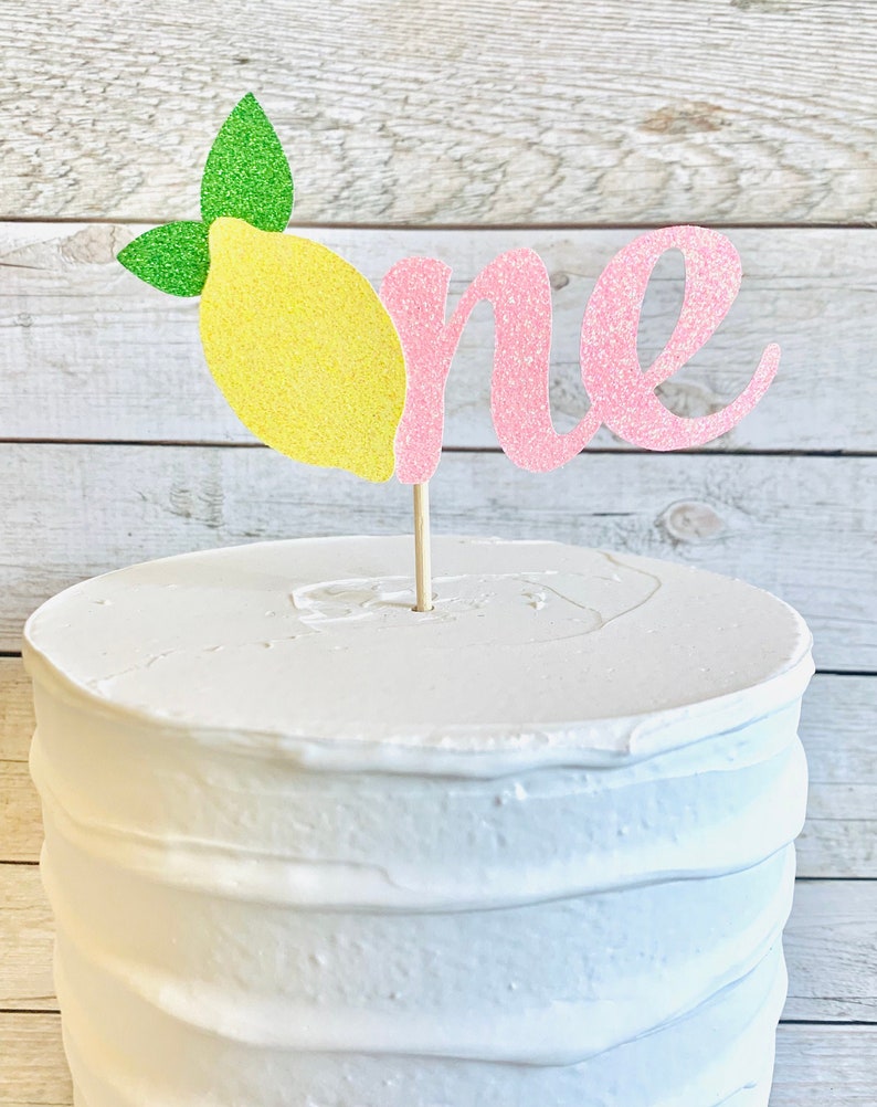Lemon One Cake Topper/ Pink Lemonade/one in A Lemon - Etsy