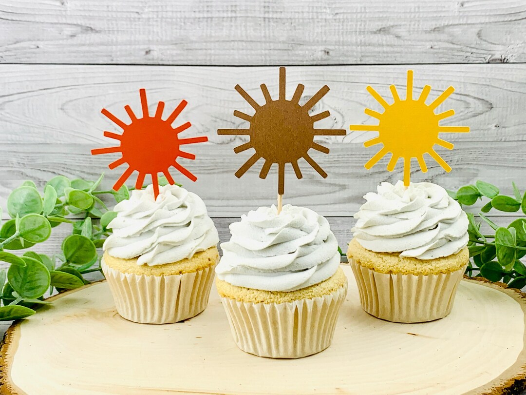 Sun Cupcake Toppers/ Sunshine Cupcake Toppers/ You Are My Sunshine/ One ...
