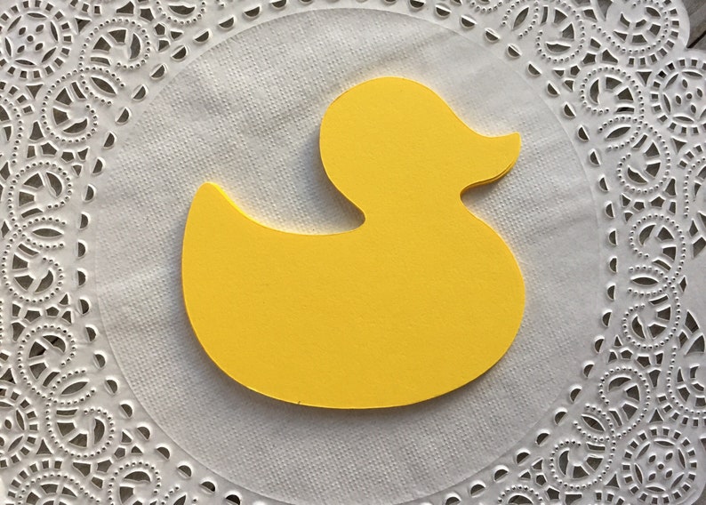 Rubber Duck die cuts duck baby shower decor yellow duck cut | Etsy