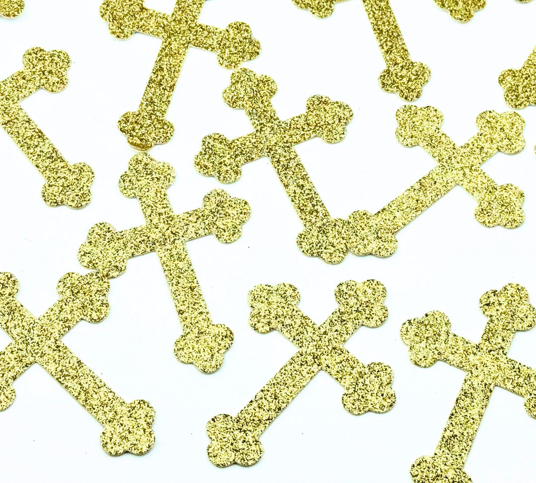 Baptism Cross Confetti/ Christening Table Decor/ Religious Decorations ...