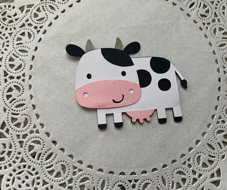 Cow Cutouts Cow Diecuts Farm Animal Cutouts Farm Animal | Etsy