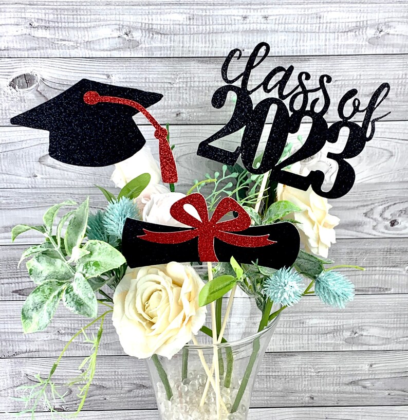 2023 Graduation Centerpieces Grad Cap Name 2023 Diploma - Etsy