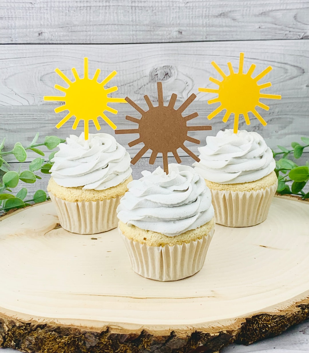 Sun Cupcake Toppers/ Sunshine Cupcake Toppers/ You Are My Sunshine/ One ...
