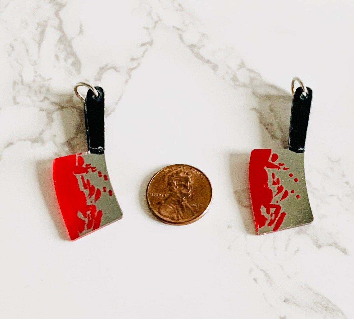 Knife Charms/ Bloody Knife Charms/ Halloween Cleaver/ Butcher - Etsy