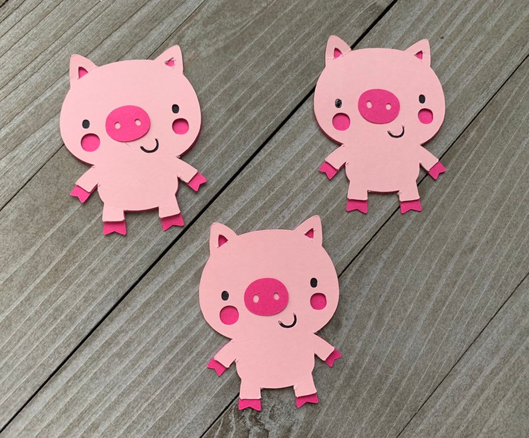 Pig Cutouts, Pig Diecuts, Farm Animal Cutouts, Farm Animal, Pig ...