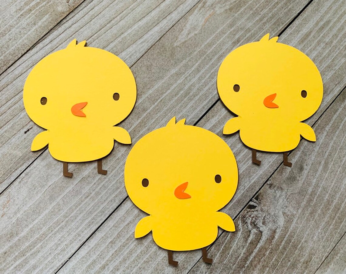 Chick Cutouts Chick Diecuts Farm Animal Cutouts Farm | Etsy