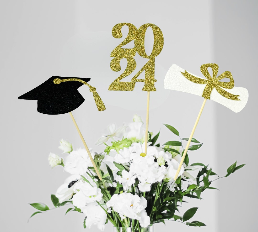2024 Graduation Centerpieces/ Custom College Celebration Party Decor ...
