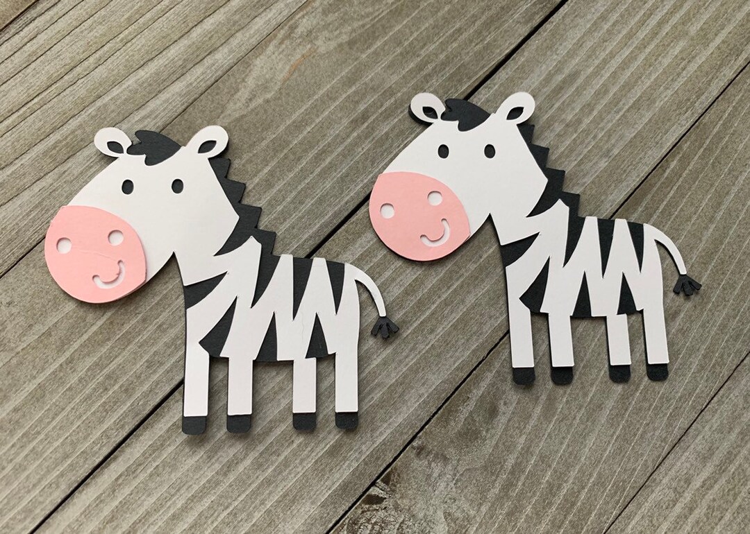 Zebra Cutouts, Zebra Diecuts, Safari Animal Cutouts, Jungle Animal ...