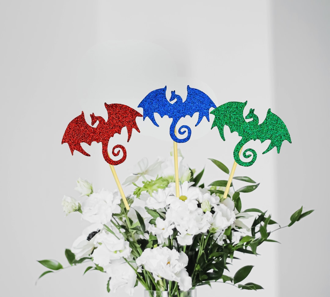 Dragon Party Decorations/ Dragon Table Centerpieces/ Fantasy Birthday ...