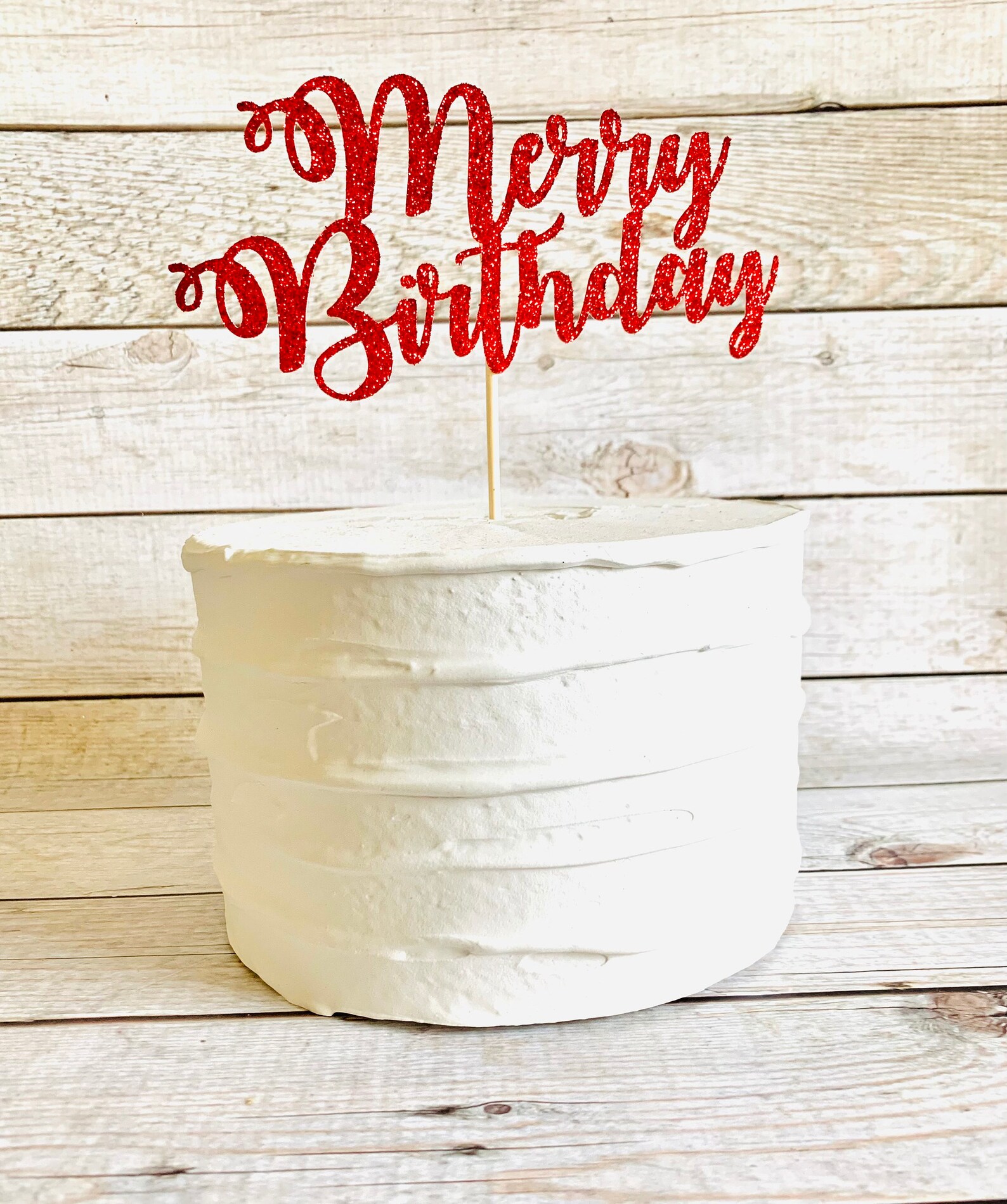 Merry Birthday Cake Topper/ Christmas Birthday/ Smash Cake - Etsy