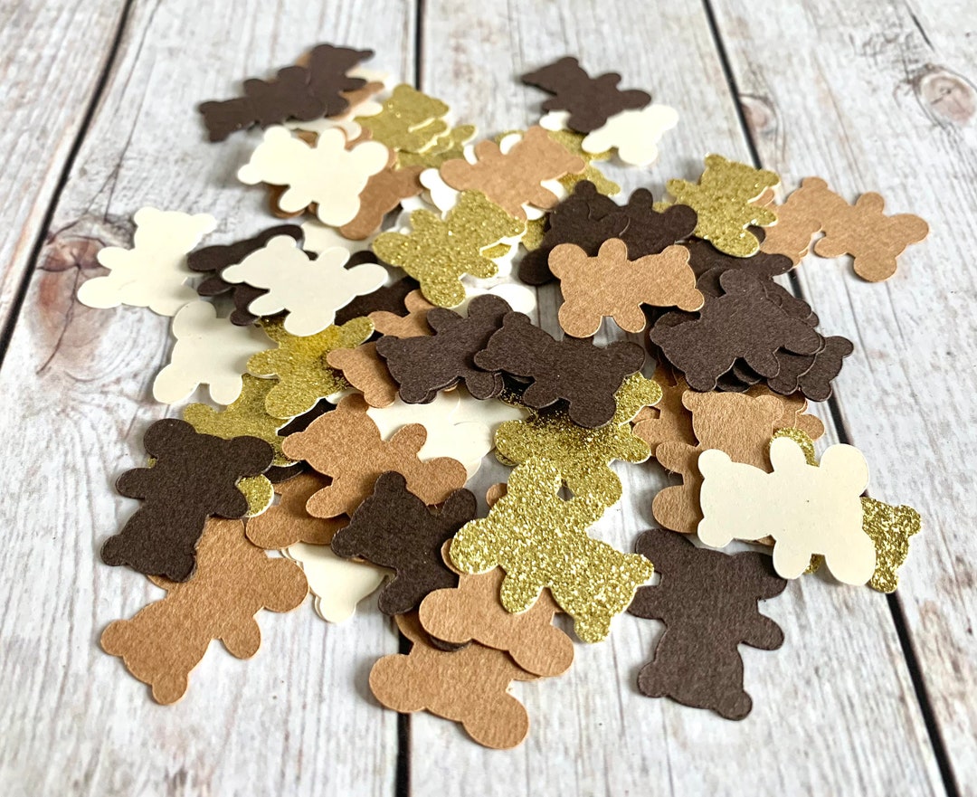 100 Teddy Bear Confetti, Teddy Bear Bay Shower Decorations, Beary First ...