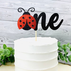 Ladybug Cake Topper/ Ladybug Decorations/ Little Lady 1st Birthday ...
