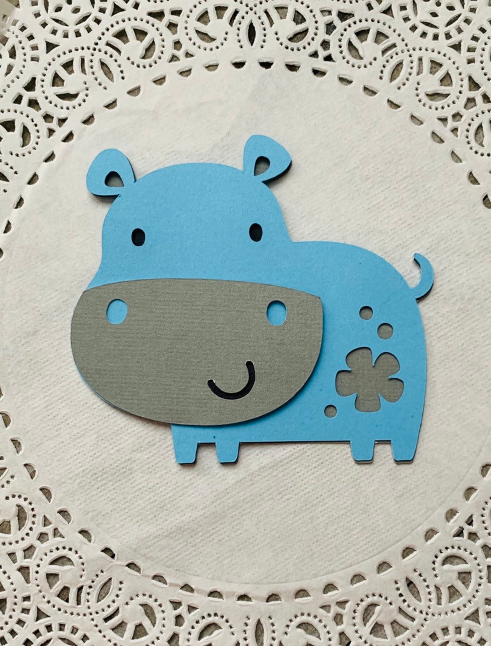 Hippo Cutouts Hippo Diecuts Safari Animal Cutouts Jungle | Etsy