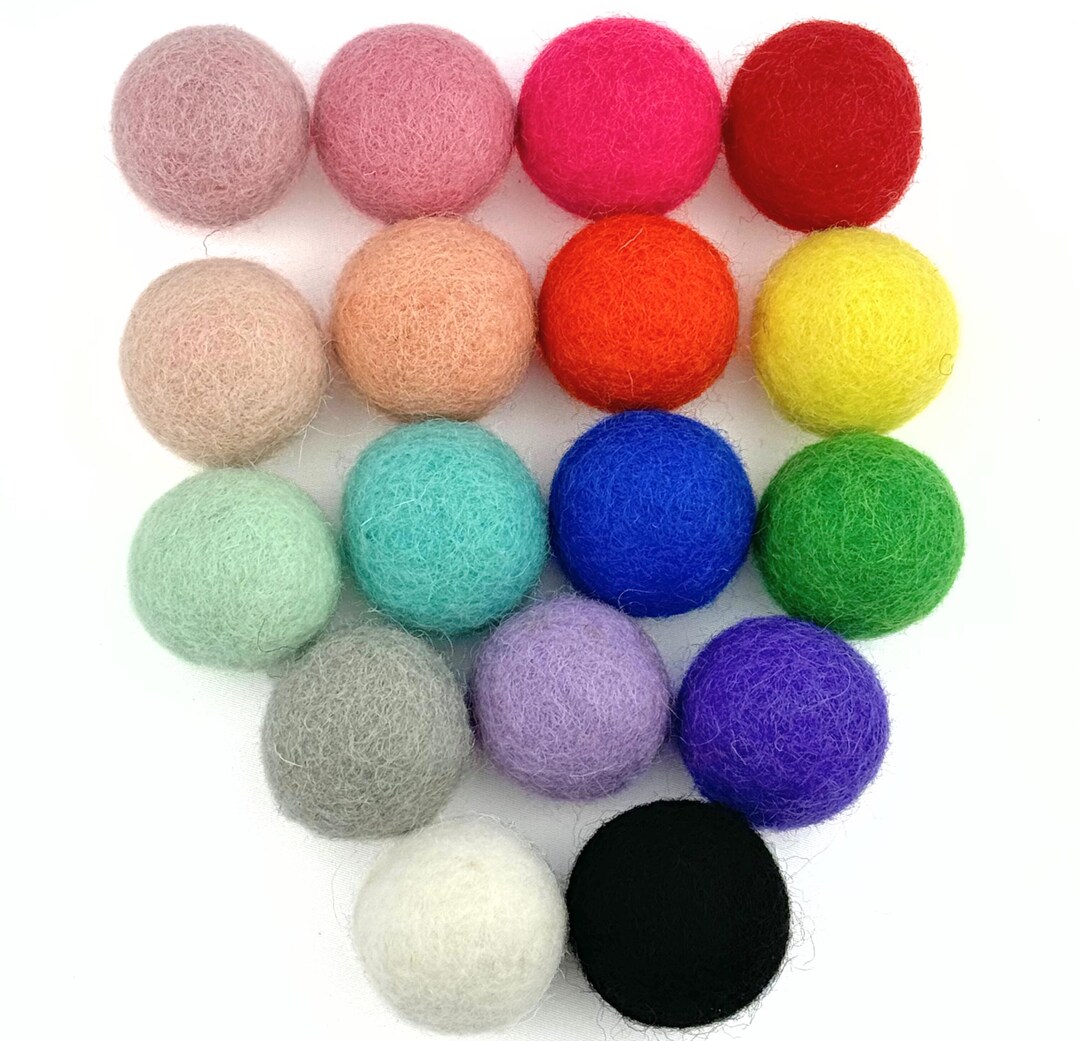 Felt Pom Poms/ Wool Felt Balls/ Felt Balls Wholesale/ 2.5 Cm Wool Felt ...