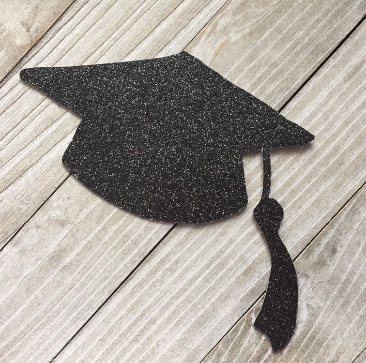 Graduation Cap Cut Outs Glitter Grad Caps Die Cuts - Etsy Canada