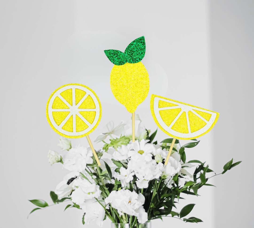 Lemon Party Decorations/ Little Lemon 1st Birthday Floral Centerpiece ...