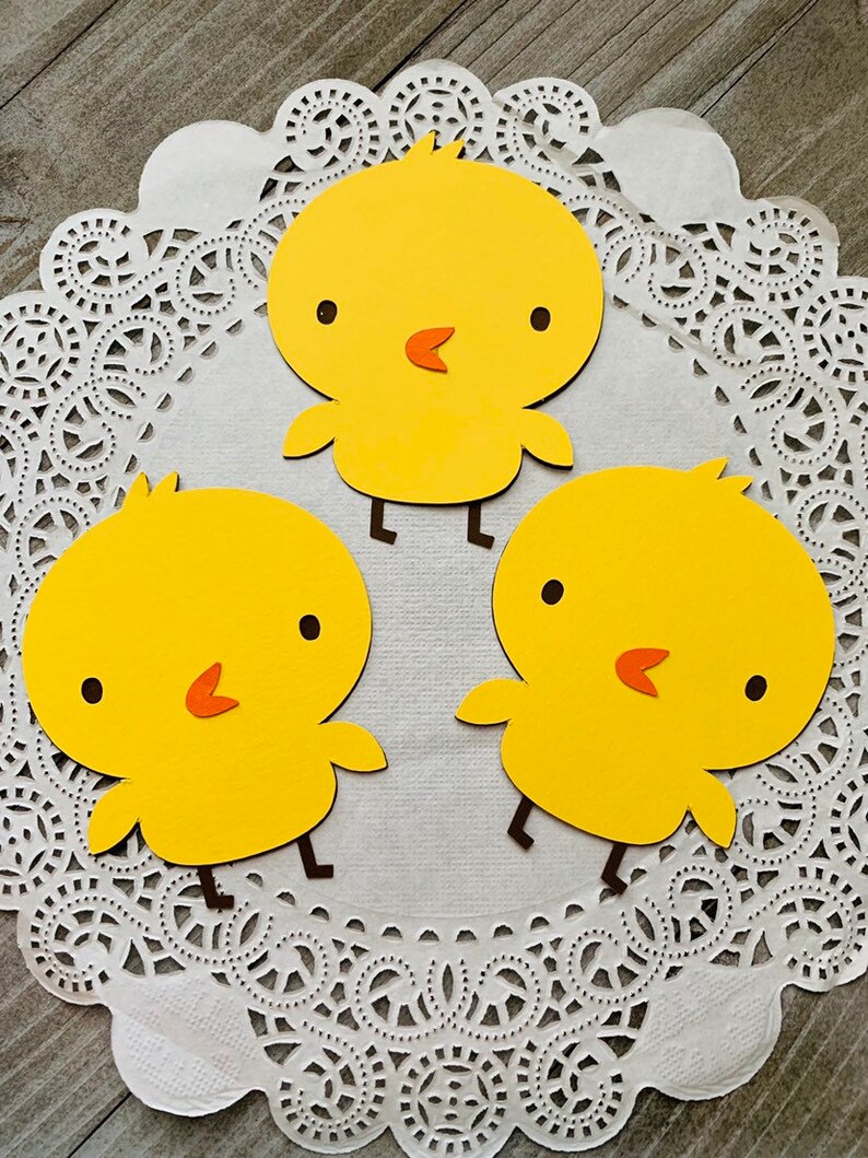 Chick Cutouts Chick Diecuts Farm Animal Cutouts Farm | Etsy