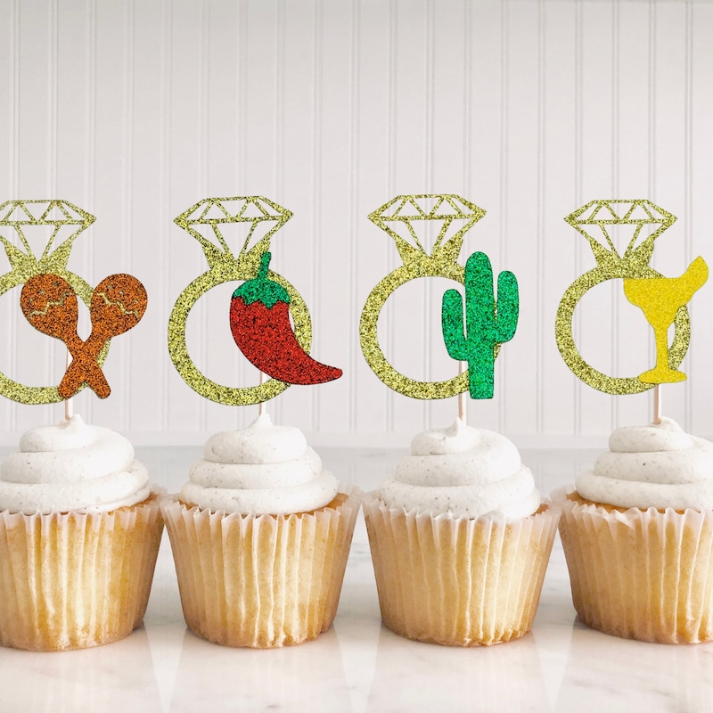 Fiesta Cupcake Toppers - Etsy