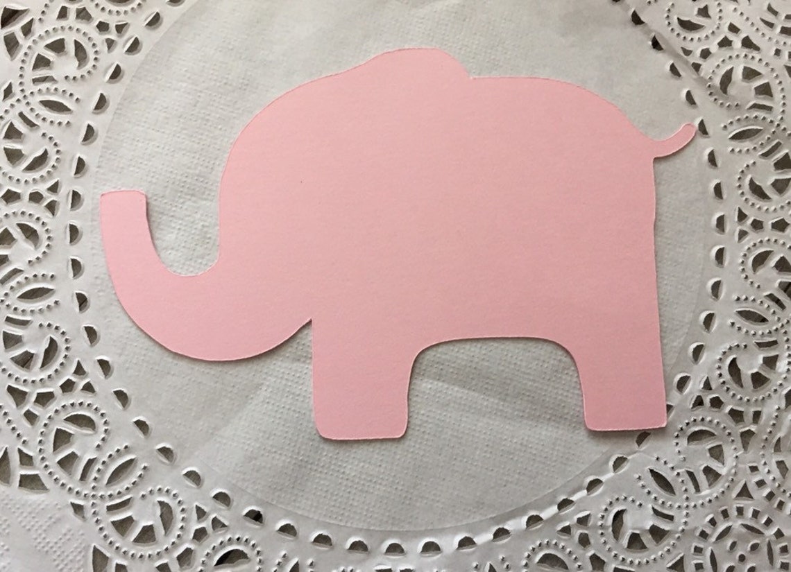 18 Elephant Cutouts Baby Elephant Die Cut Elephant Party - Etsy