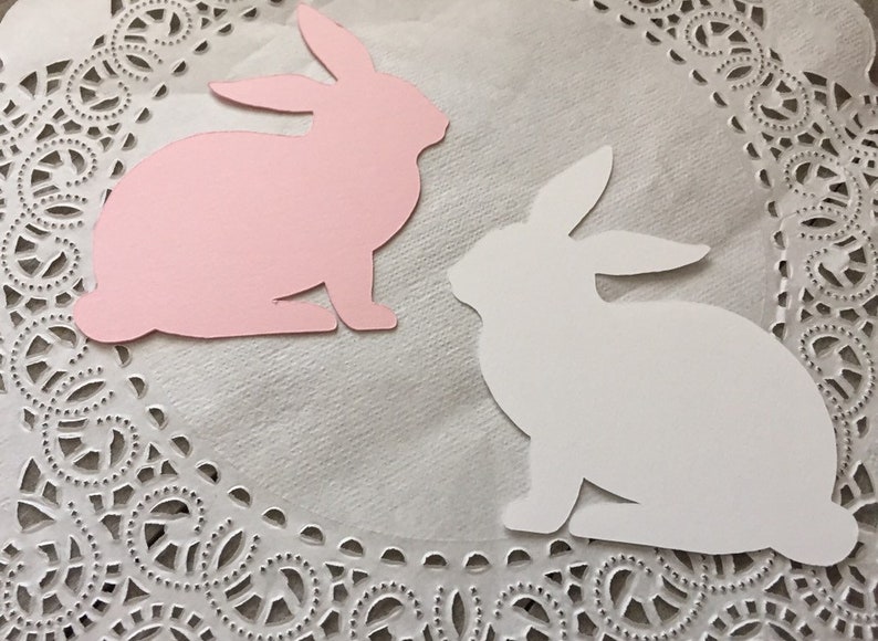 18 Bunny Cut Outs Bunny Rabbit Die Cut Bunny Party Decor - Etsy